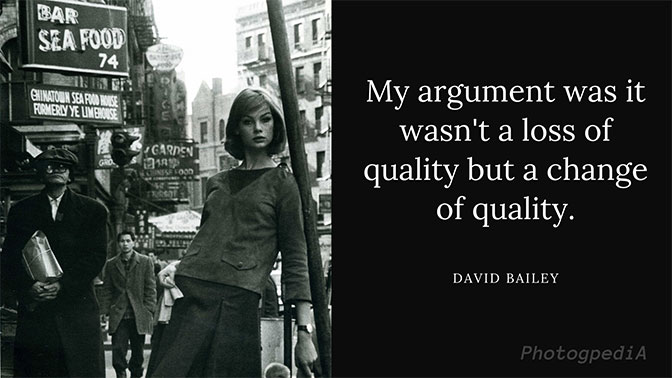 75 David Bailey Quotes on Fashion, Fame and Portraits - Photogpedia