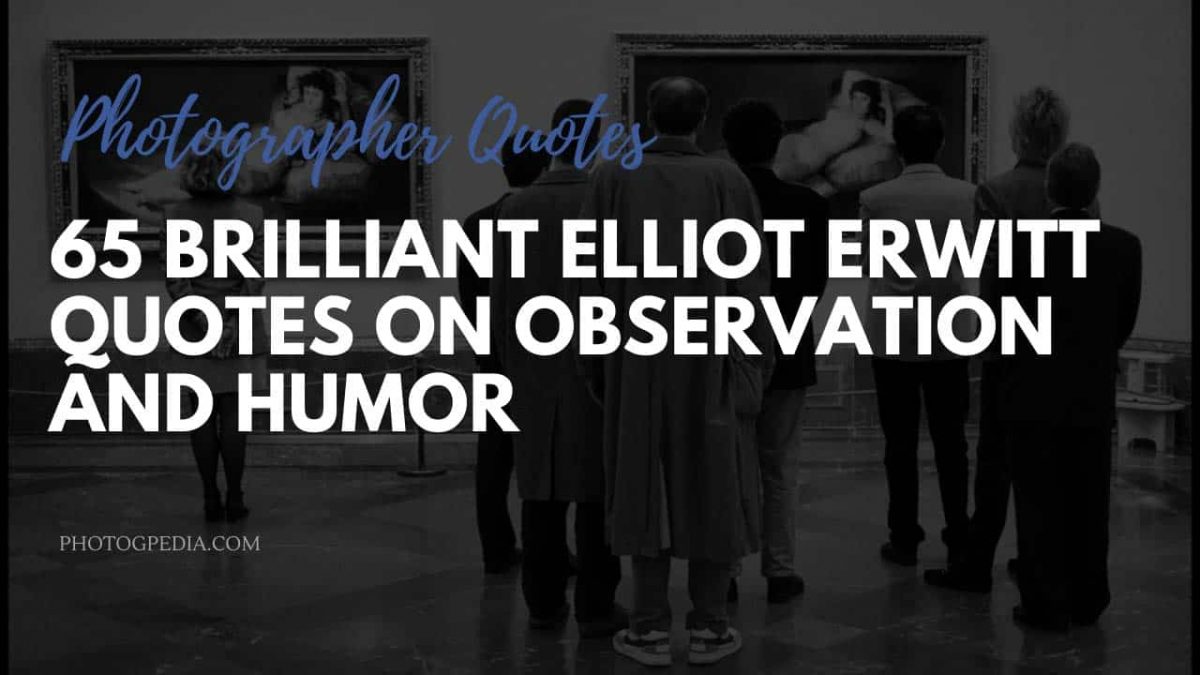 65 Brilliant Elliot Erwitt Quotes on Observation and Humor - Photogpedia